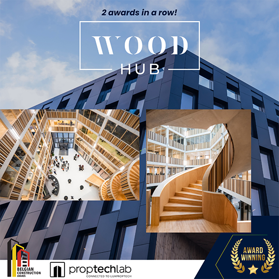 WOOD HUB remporte des prix, la cession à Ethias est finalisée | CFE Group